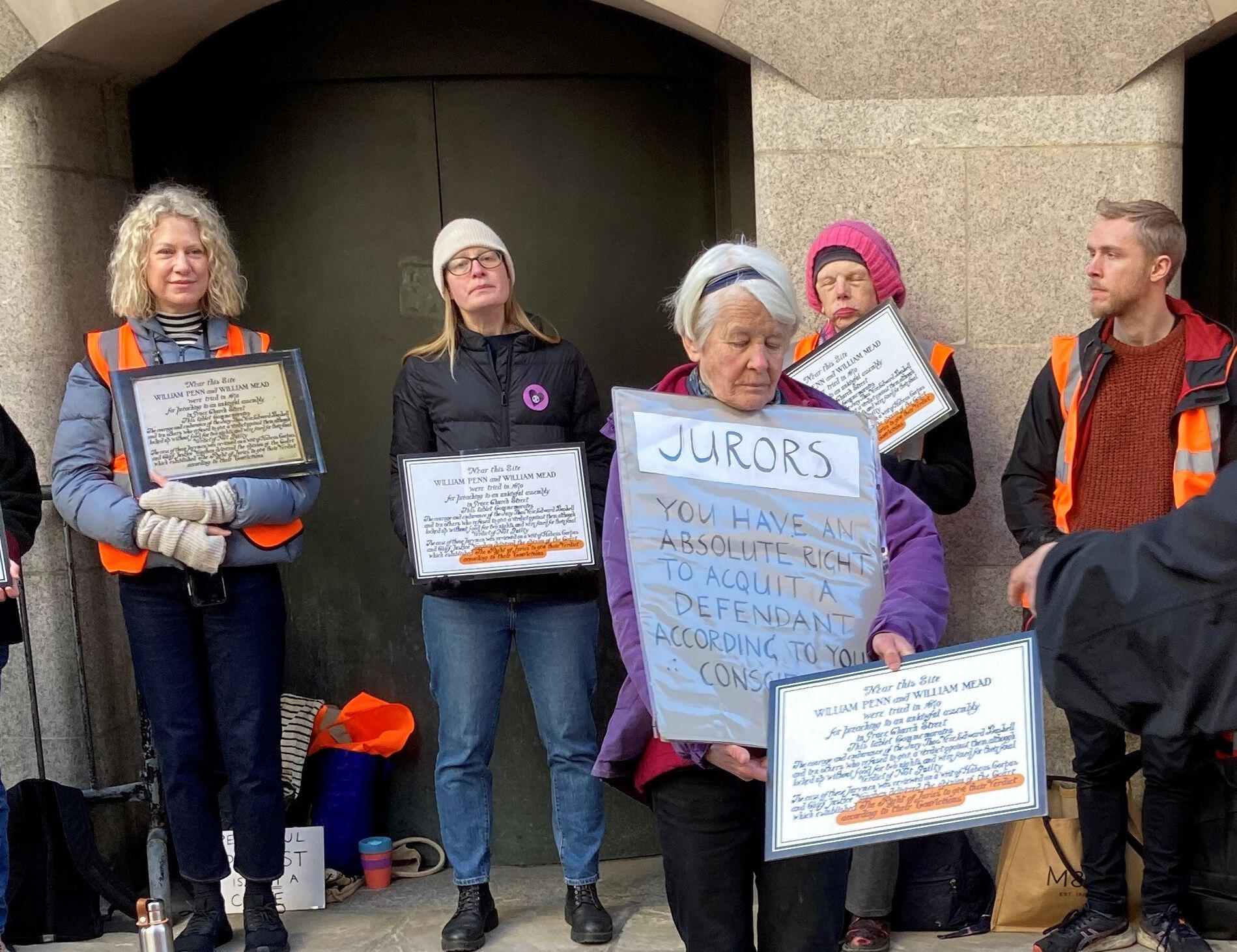 Liberty response to prosecution of woman protesting outside court - Liberty