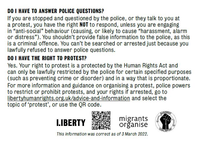 IF YOU ARE PLANNING TO ASSEMBLE OR PROTEST THIS WEEKEND - KNOW YOUR ...