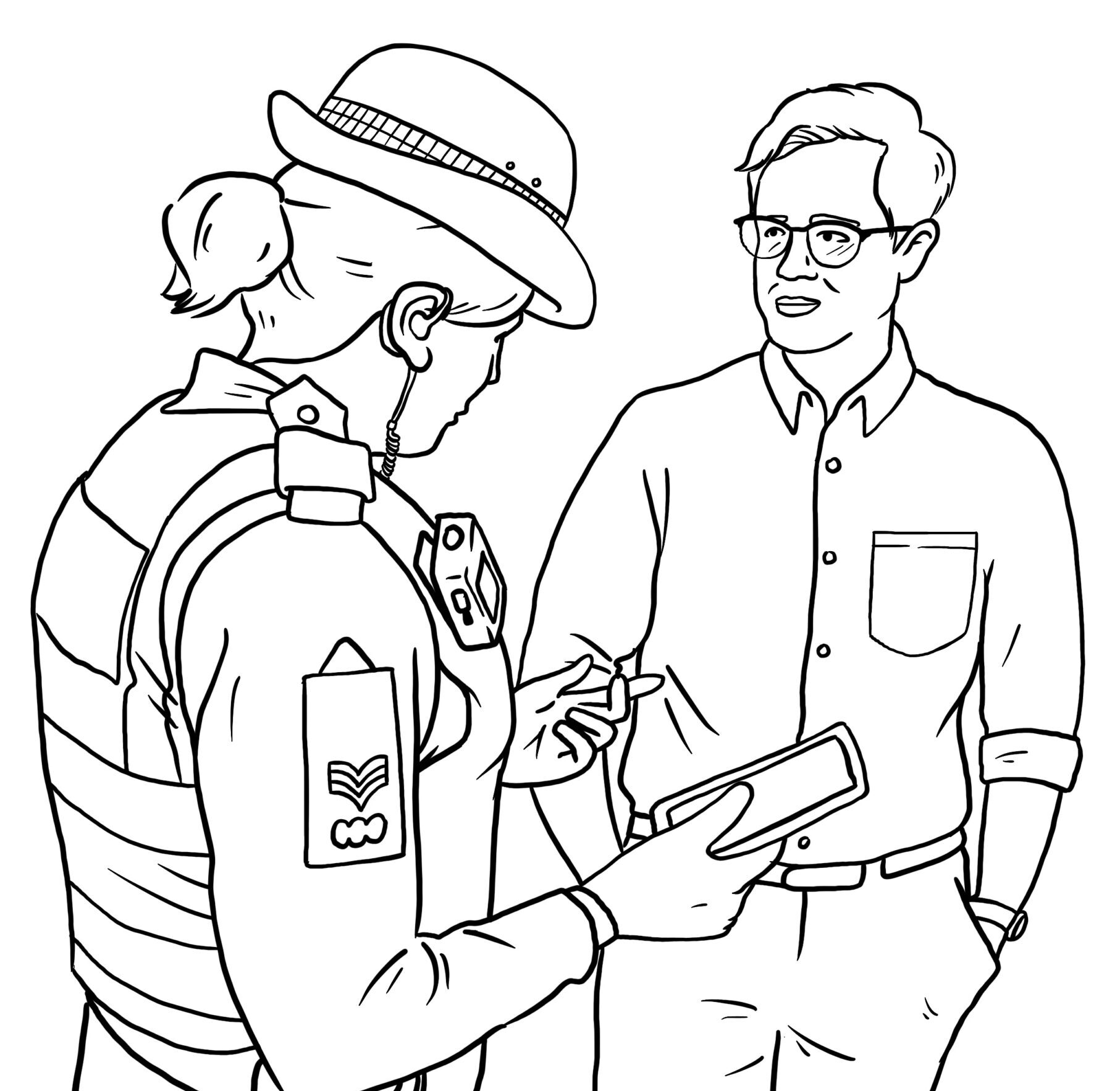 Talking to the police - Easy Read - Liberty